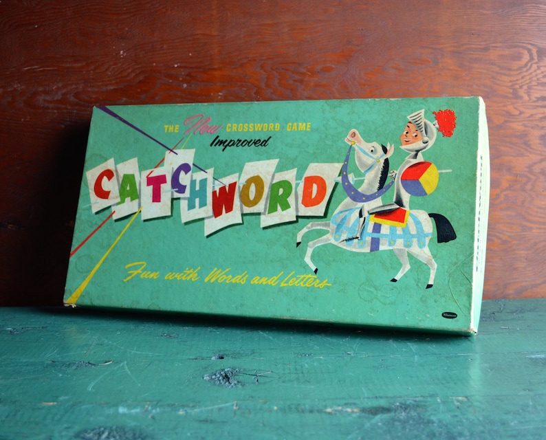 Catchword Board Game 1954 Edition. Complete Playable - Etsy