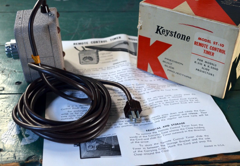Keystone Remote Control Timer ST 10, for Keystone Slide Projectors - Etsy