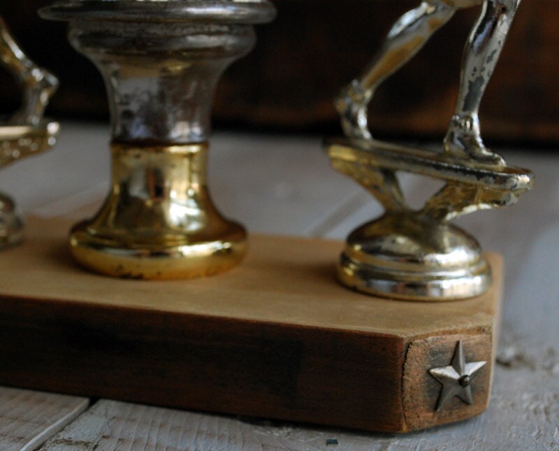 Twin Bowler Upcycled Trophy Pencil Holder Organizer, Upcycled Trophy ...