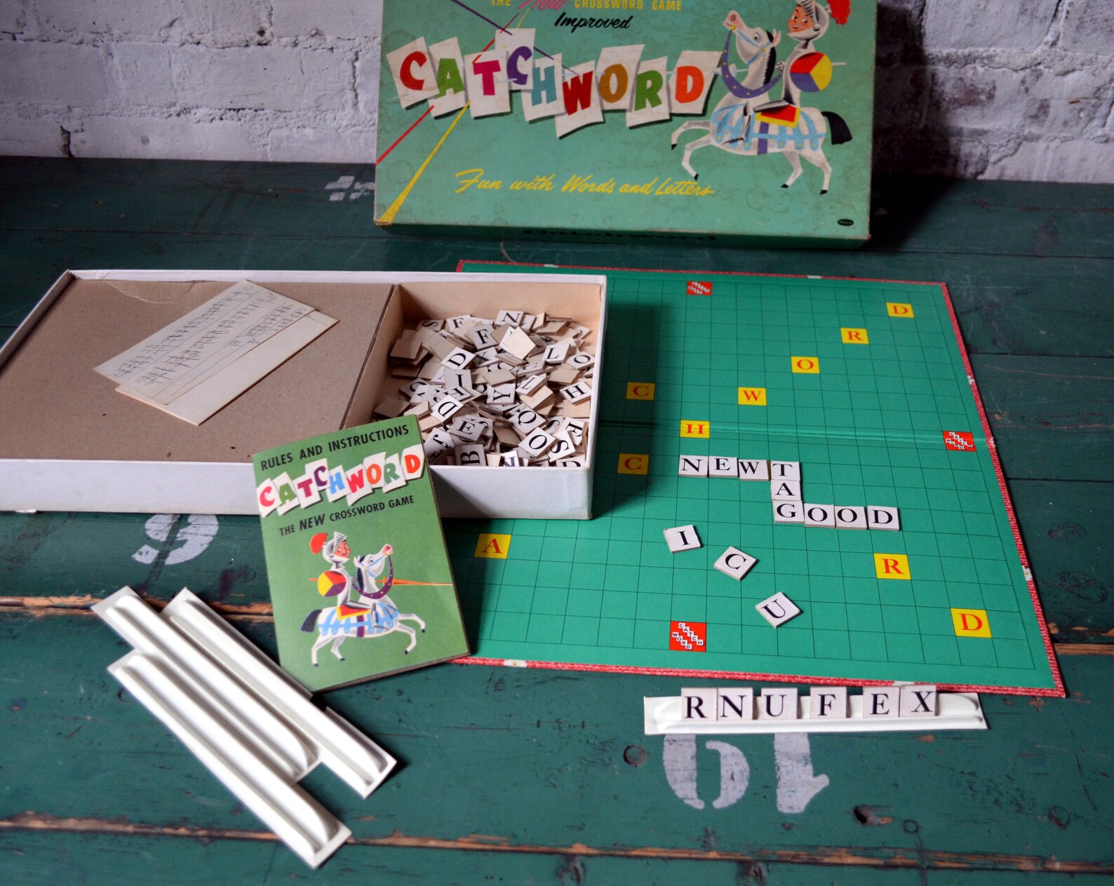 Catchword Board Game 1954 Edition. Complete Playable - Etsy