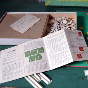 Catchword Board Game, 1954 Edition. Complete, Playable Crossword Game ...