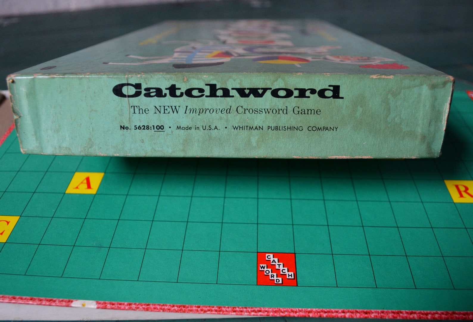 Catchword Board Game, 1954 Edition. Complete, Playable Crossword Game ...