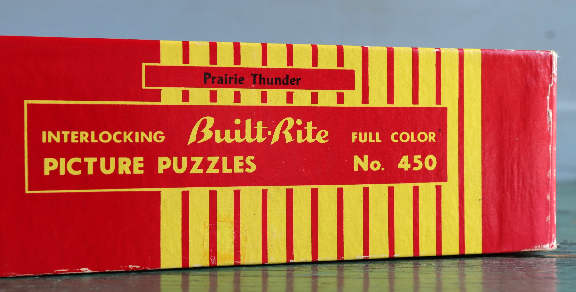 Built-rite Picture Puzzle, prairie Thunder Complete Vintage Jigsaw ...
