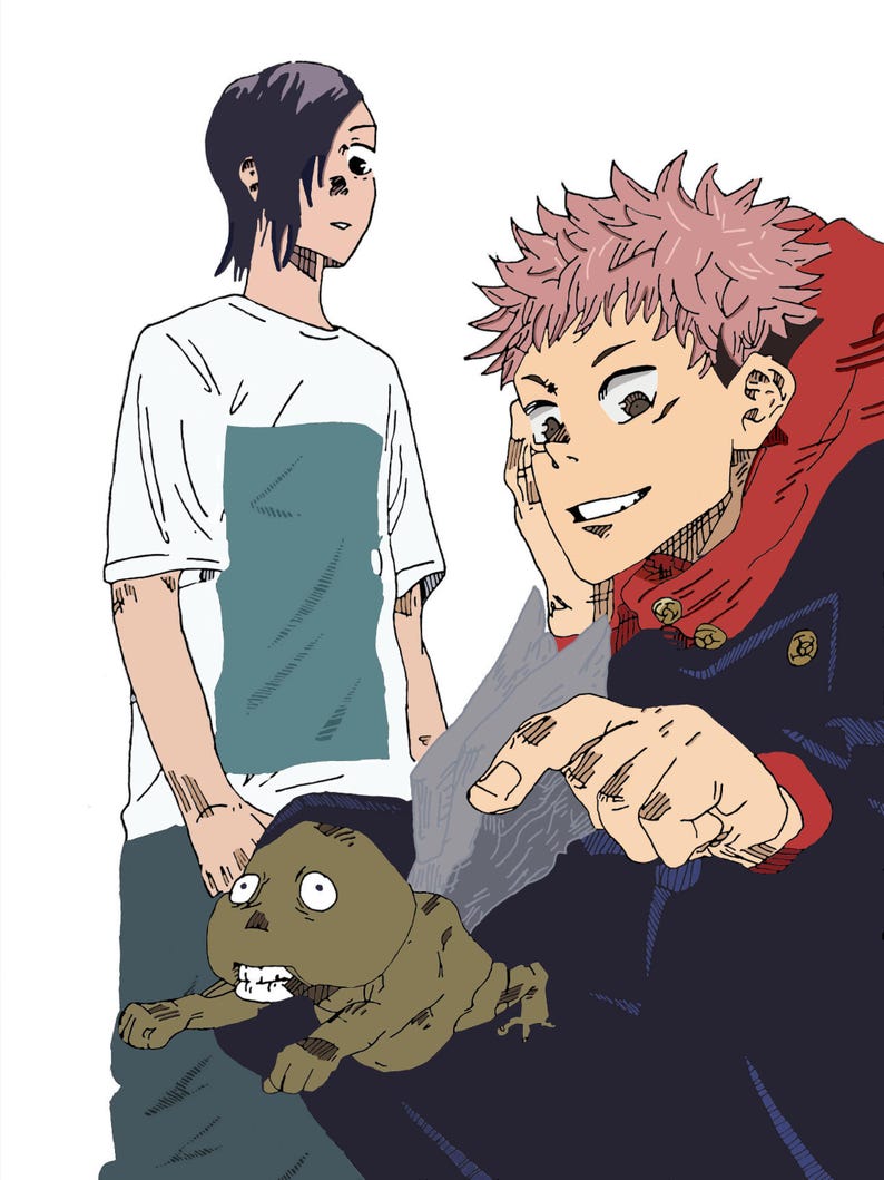 Jujutsu Kaisen Drawing - Etsy UK