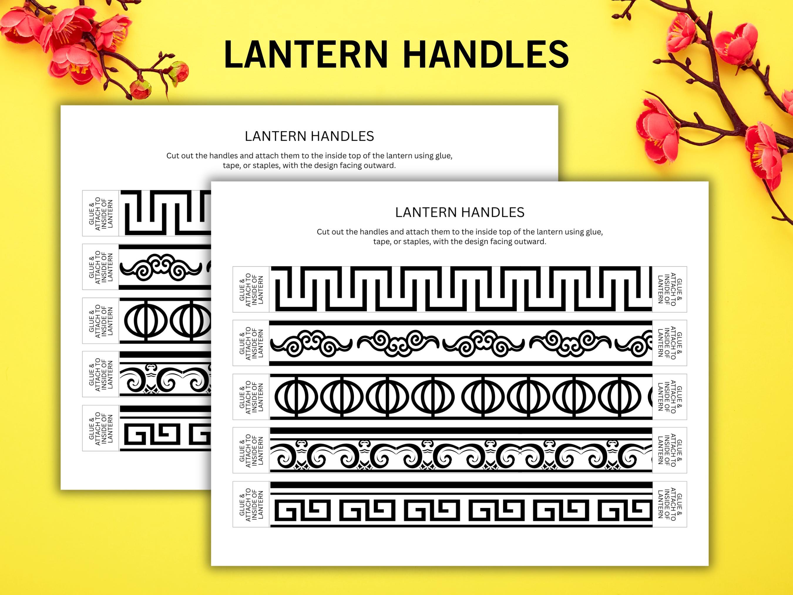 3D Coloring Paper Lantern Craft, Chinese New Year Printable, Lunar New ...