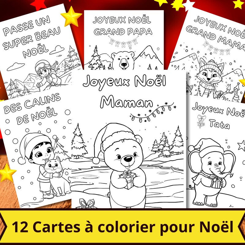 Joyeux Noel Card - Etsy