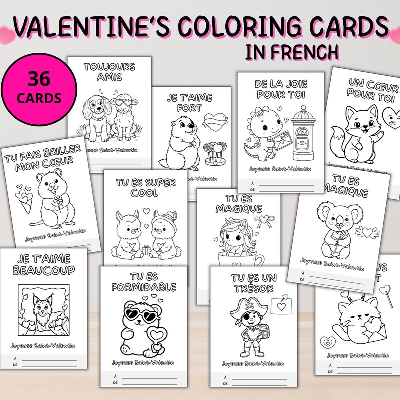 Cartes de saint valentin pour enfants - Etsy Canada