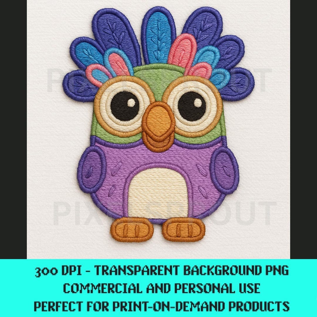 Chattermax Bluey Embroidery Transparent PNG Bingo Patch Embroidered ...