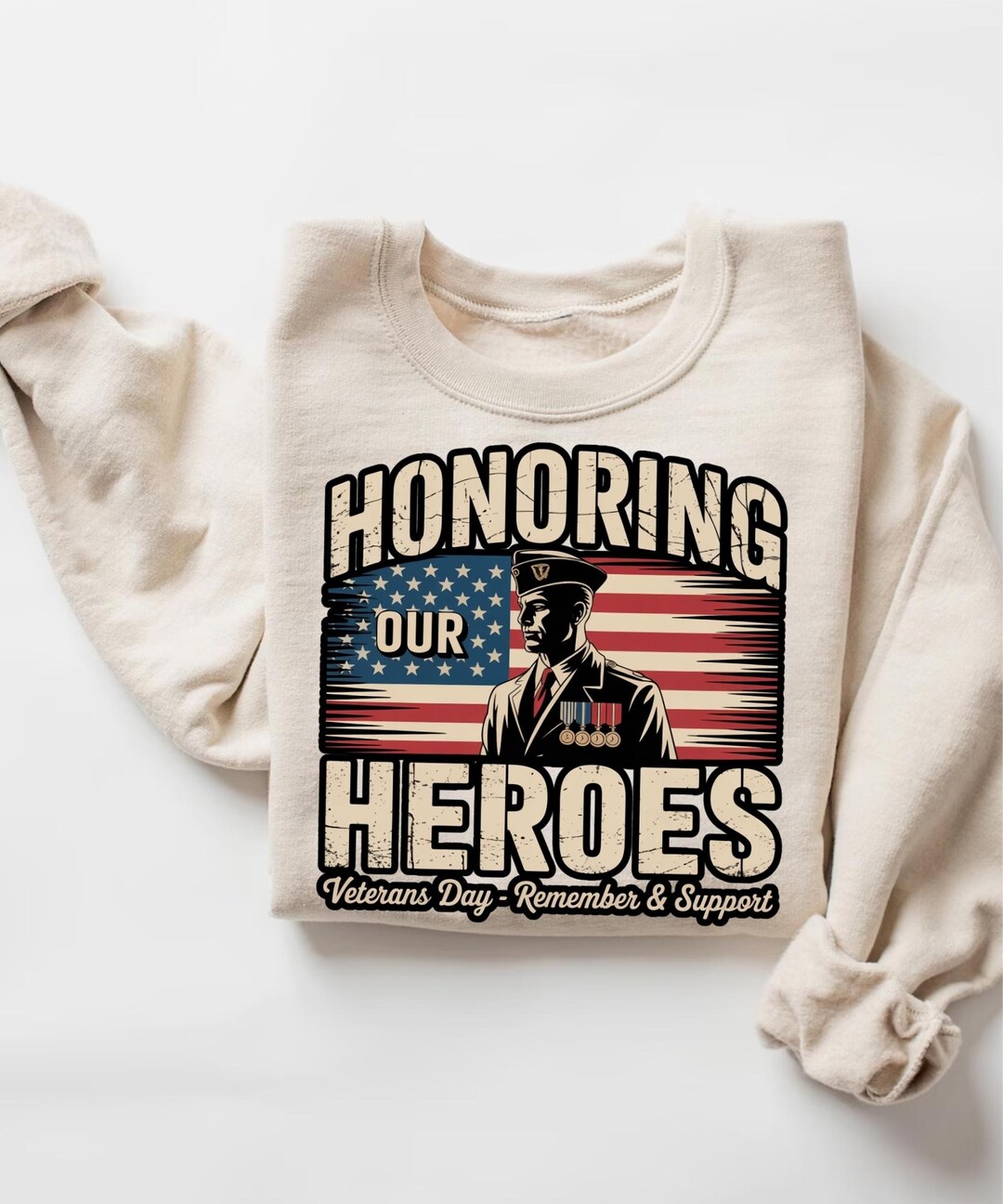 Honoring Our Heroes Veterans Day Sweatshirt & Hoodie, Patriot Shirt ...
