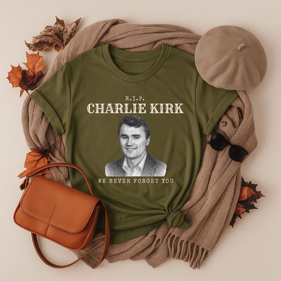 RIP Charlie Kirk T-shirt, Activist Mr Kirk Memorial Shirt, A Ture ...