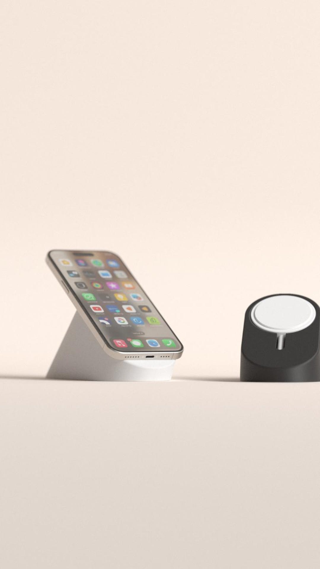 Modern Minimalist Magsafe Smartphone Stand, Art Deco Angled Charger ...