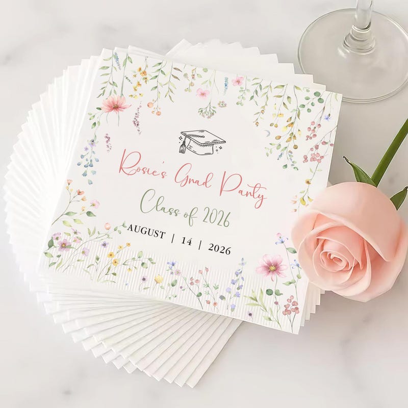 Wildflower Theme Graduation Party Decorations - Etsy