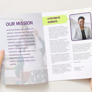 Nonprofit School Annual Report Template: 16-page Canva Design (PDF) - Etsy