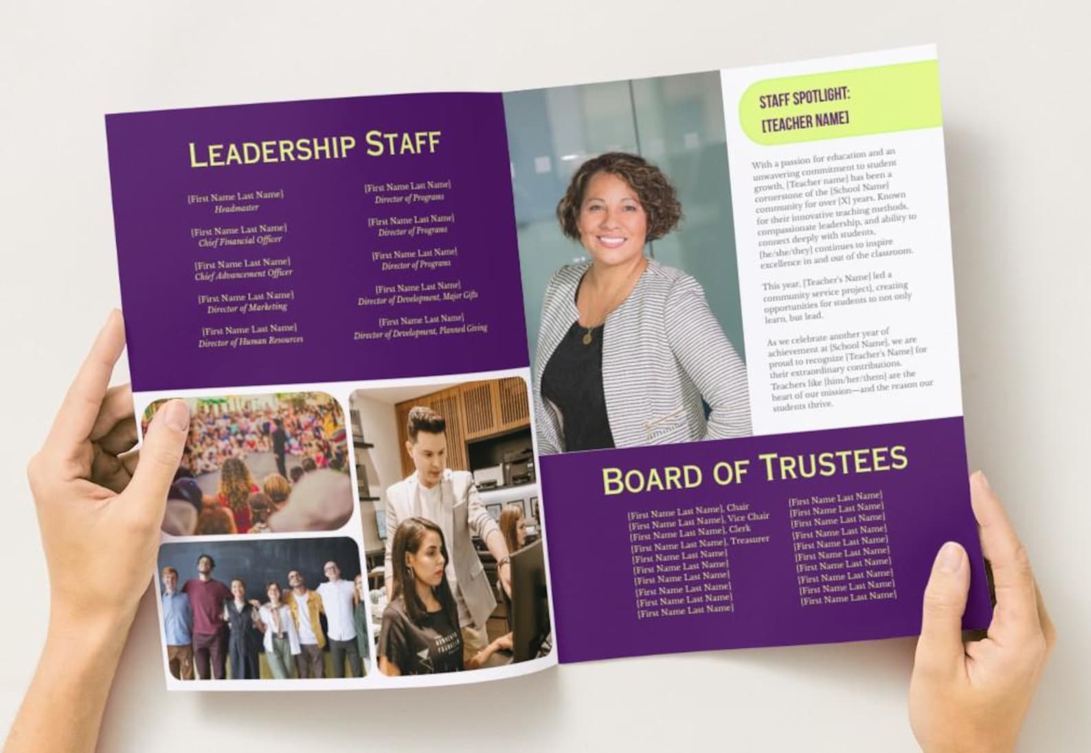 Nonprofit School Annual Report Template: 16-page Canva Design (PDF) - Etsy