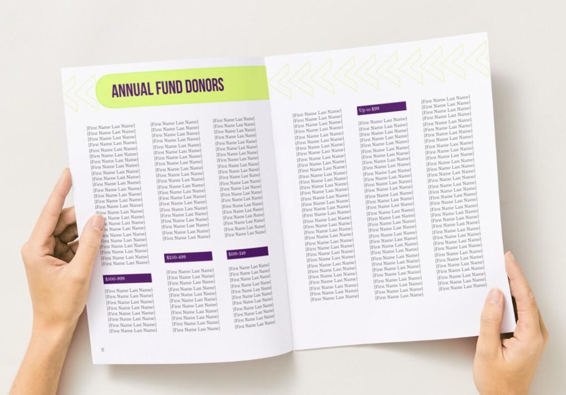 Nonprofit School Annual Report Template: 16-page Canva Design (PDF) - Etsy