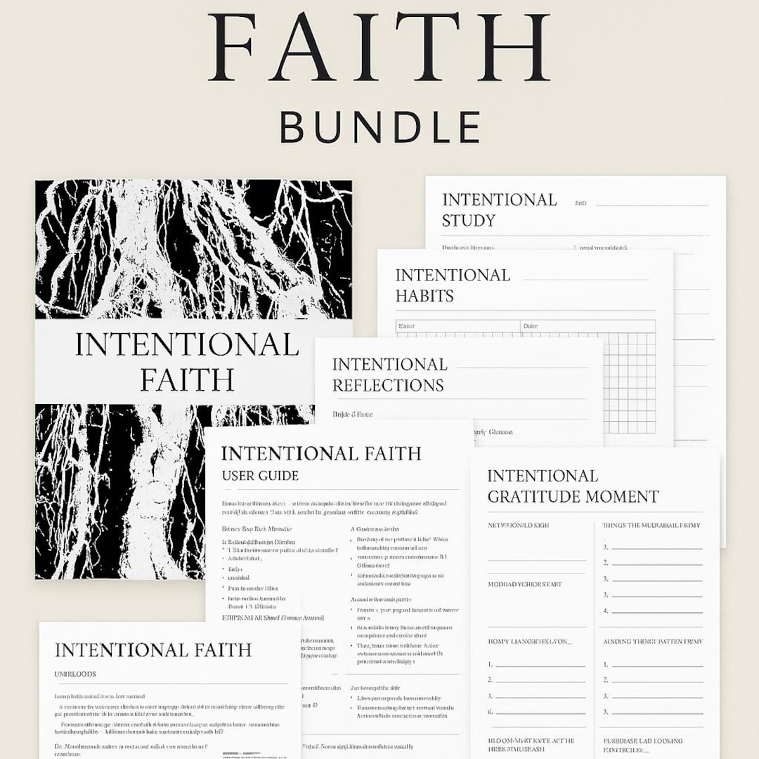 Intentional Faith Journal Bundle - Etsy