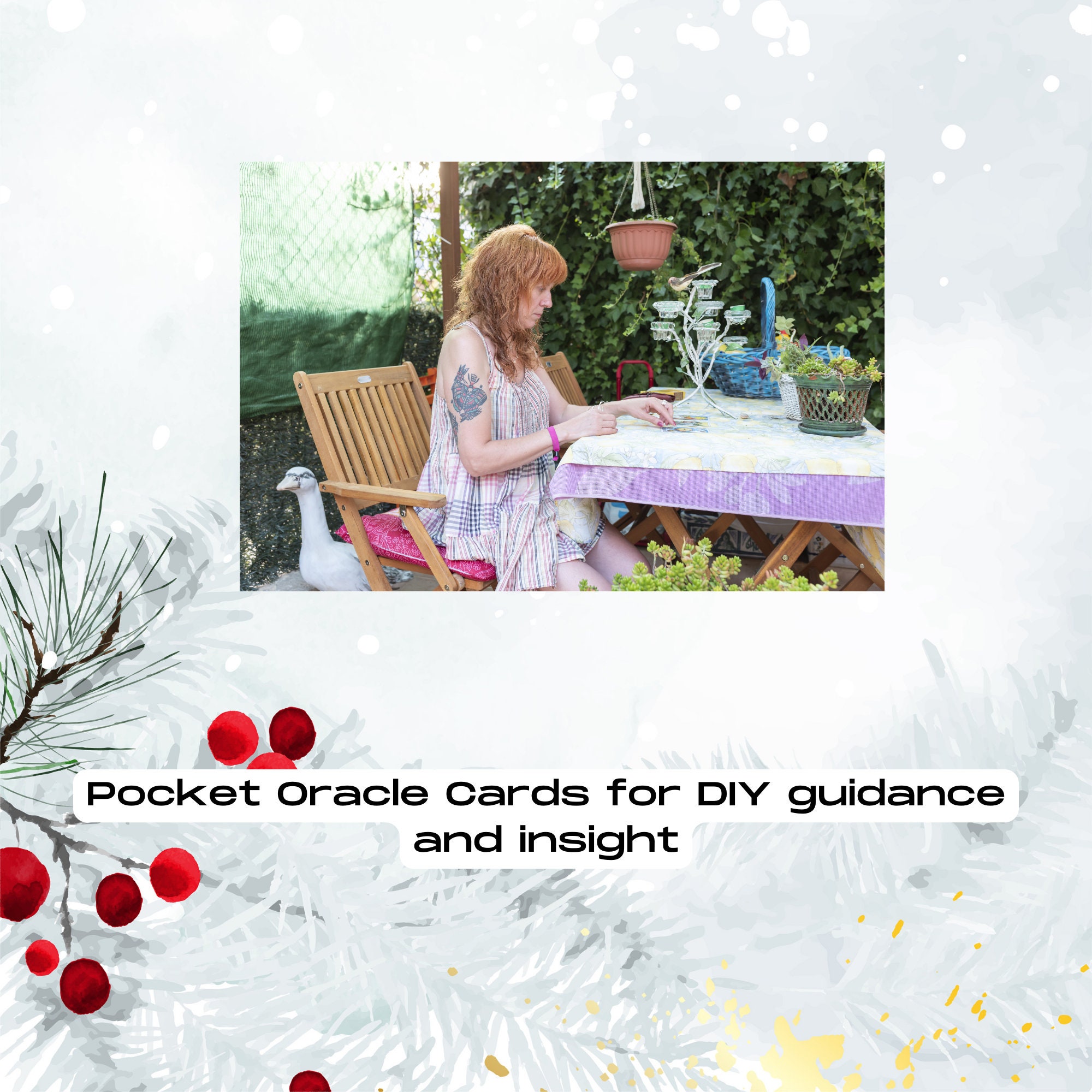 Winter Pocket Oracle Printable PDF Pocket Tarot Cards Spring Oracle ...