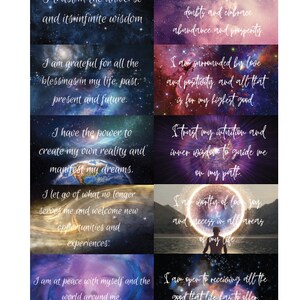 Cosmic Pocket Oracle Printable PDF Pocket Tarot Cards Cosmic Oracle ...