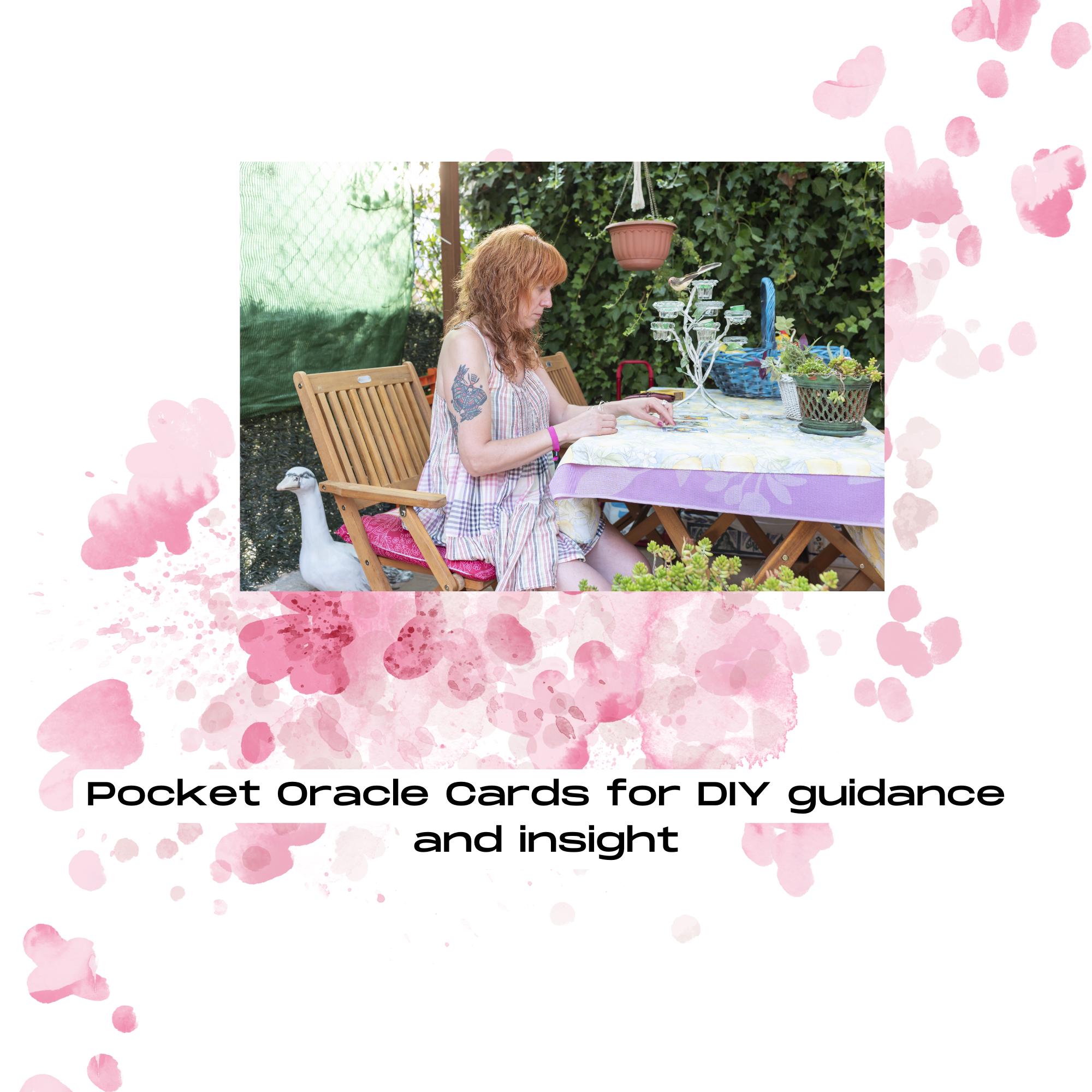 Love Pocket Oracle Cards Printable PDF Pocket Tarot Cards Valentine ...