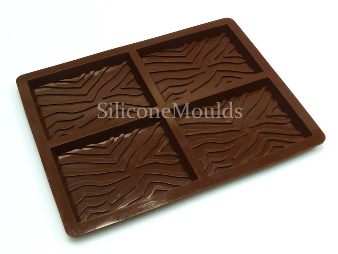 4 Cell ZEBRA Pattern Chocolate Bar finished Weight Approx - Etsy