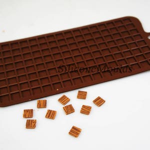 1cm / 3/8" Pixel ,tile, Mosaic, Minecraft Silicone Chocolate Candy ...