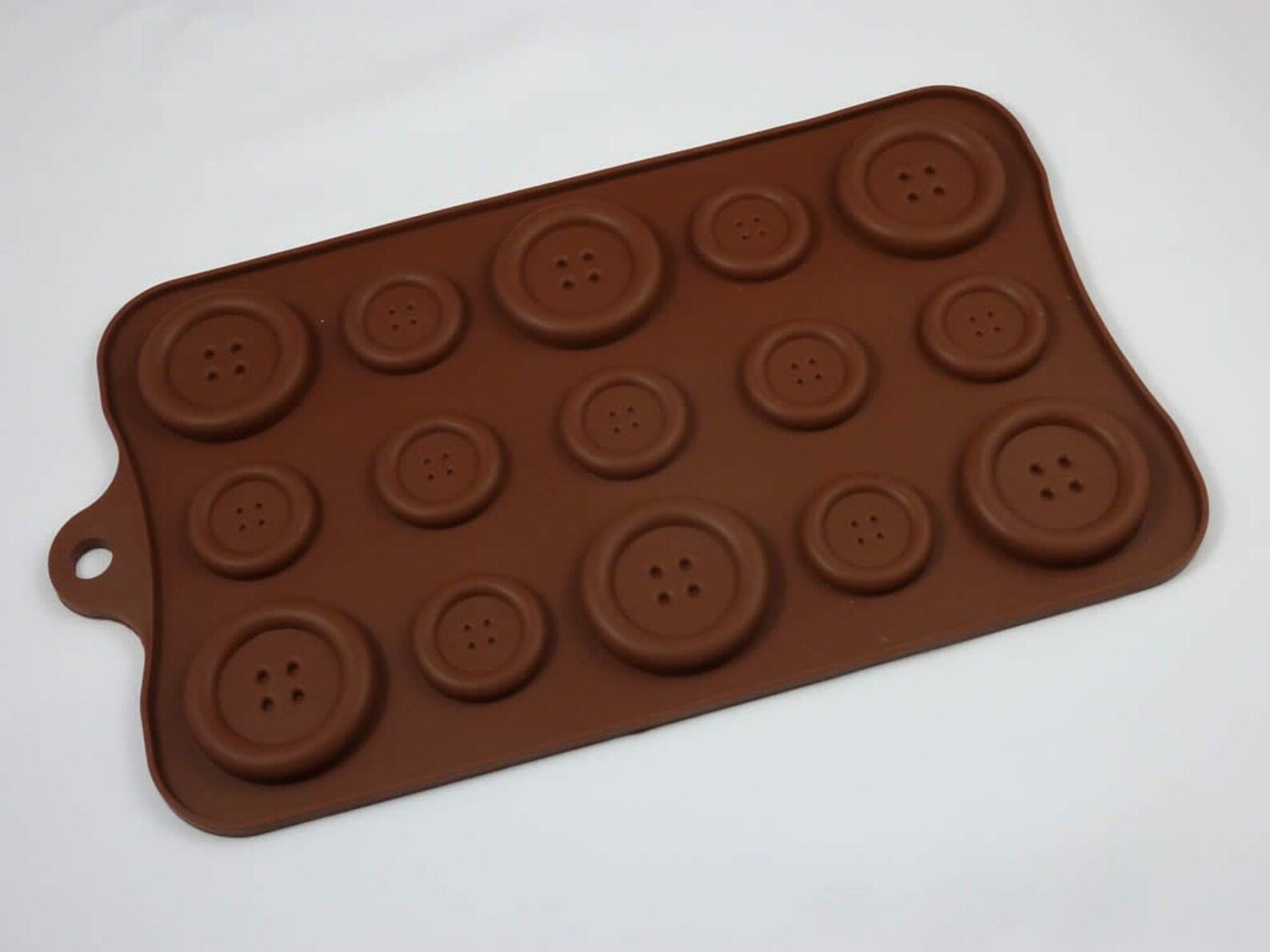 GIANT BUTTONS Button Silicone Chocolate / Candy Bakeware Mould for ...