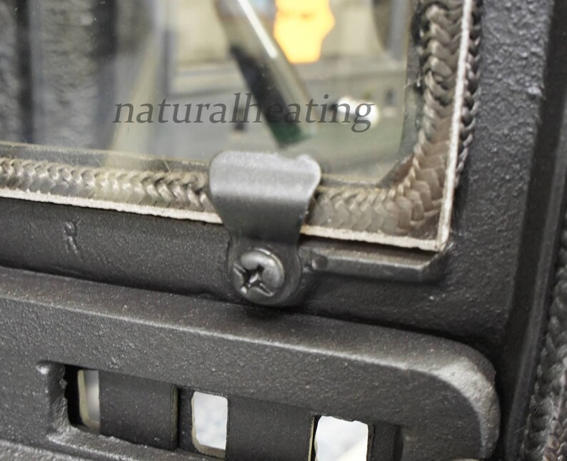Pack of 4 X Stove Glass Door Clips Woodburning Multifuel Stoves Spares ...