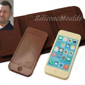 3 Cell Mobile Smart Phone Novelty Chocolate Silicone Mould Candy Mold ...