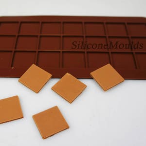 2.5cm / 1" Pixel ,tile, Mosaic, Minecraft Silicone Chocolate Candy ...