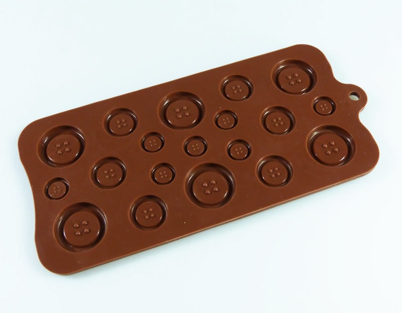 BUTTON / BUTTONS Silicone Chocolate / Candy Bakeware Mould for - Etsy