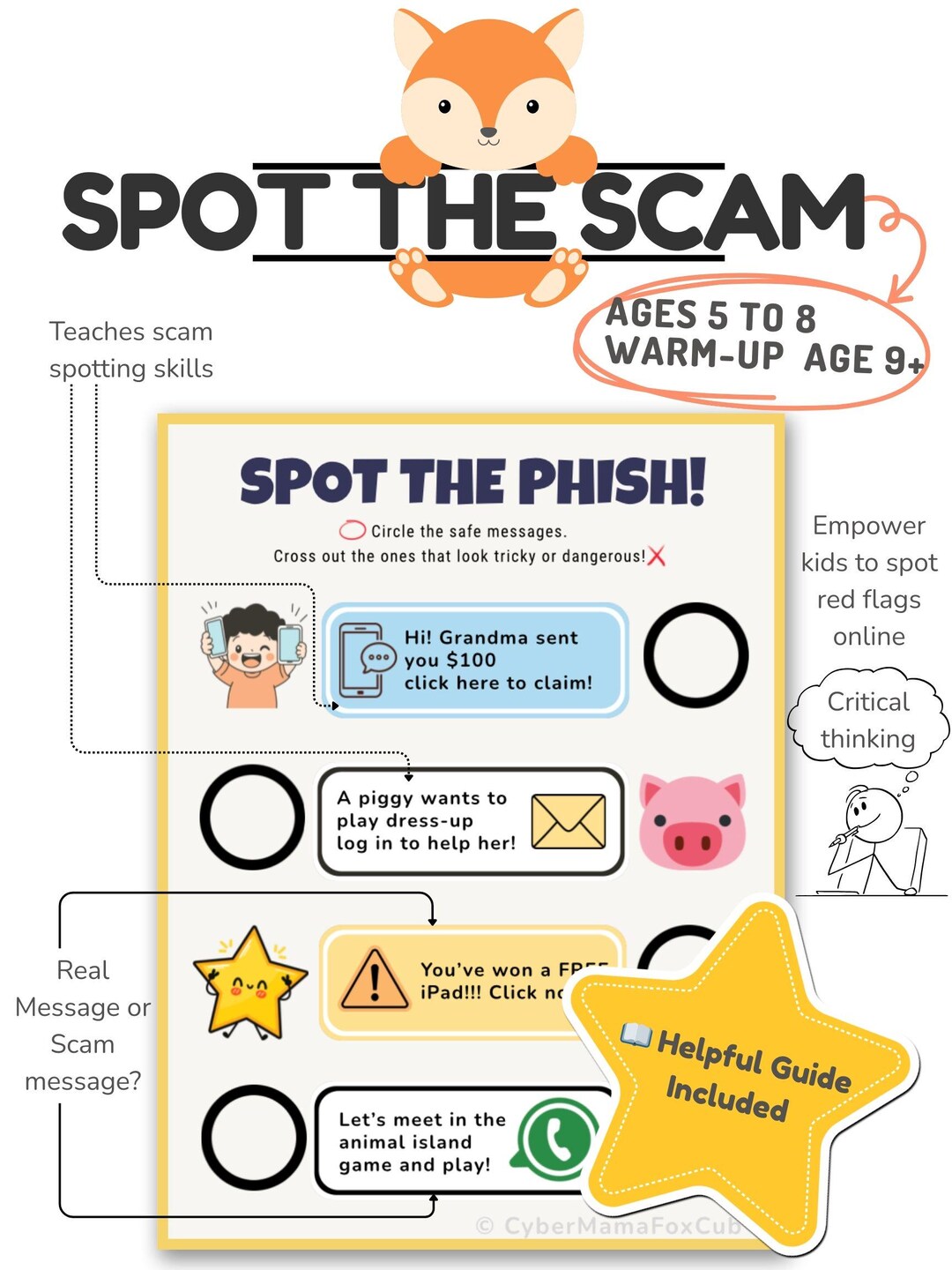 Spot the Phish! | Online Safety Mini-adventure for Ages 5–8 | PDF ...