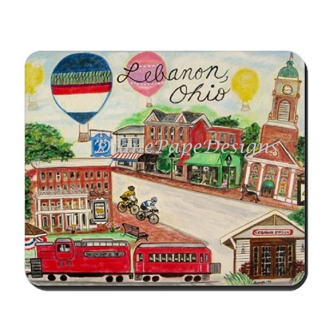 Lebanon, Ohio Mouse Pad - the Golden Lamb Restaurant & Inn, Art and ...