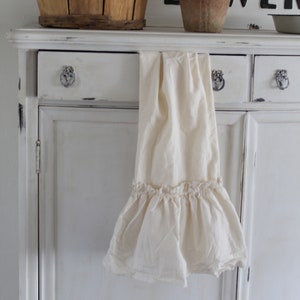 Set of Two | Natural Ruffled Tea Towels | Cotton Ruffles | Tea Towels ...