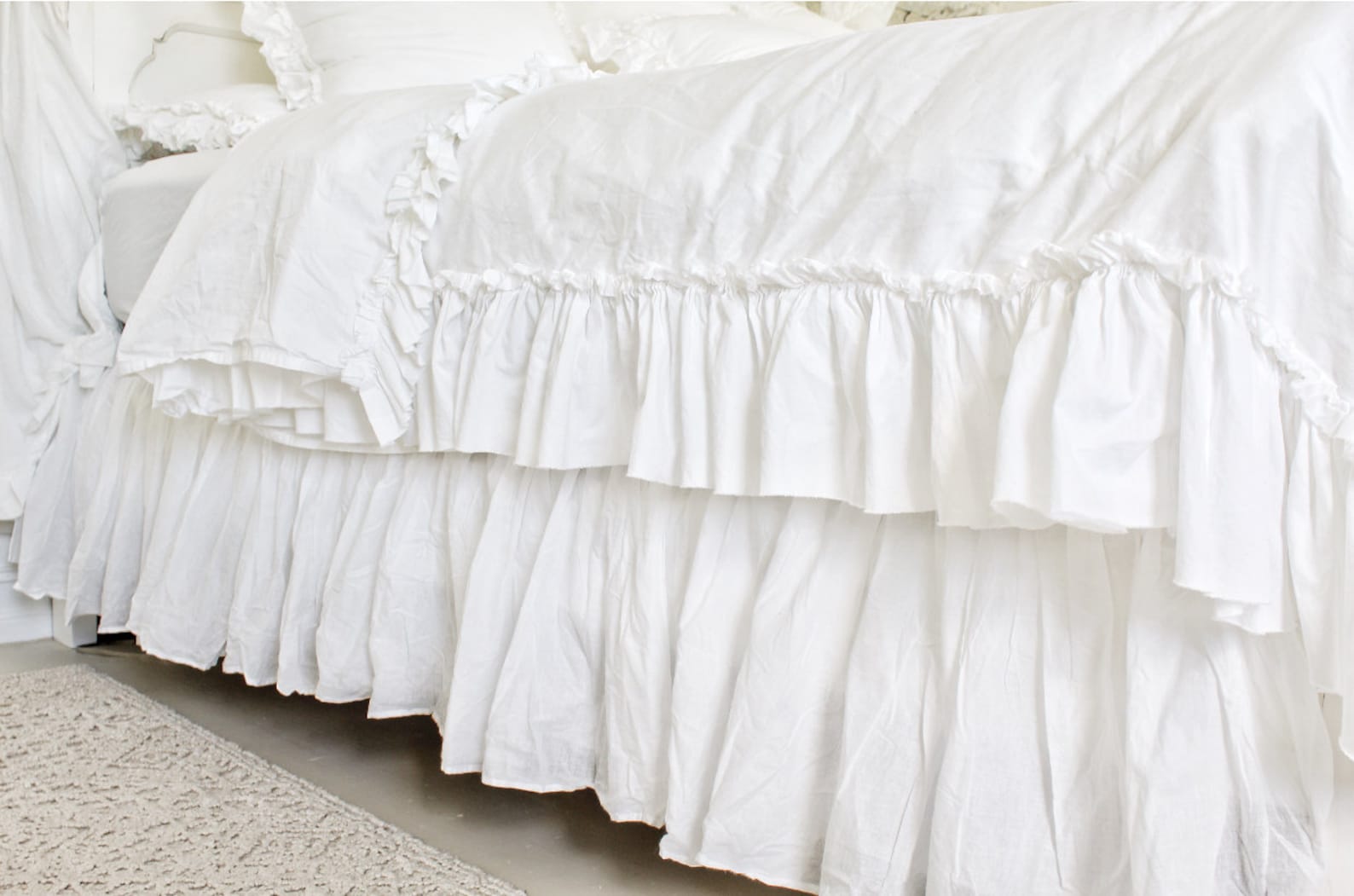 Bedskirt | Dust Ruffle | Ruffled Bed Skirt | Ruffled Dust Ruffle ...
