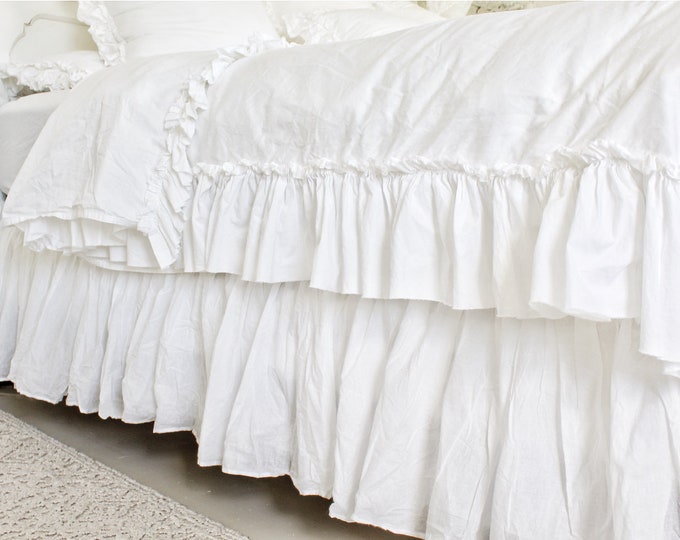 Bedskirt | Dust Ruffle | Ruffled Bed Skirt | Ruffled Dust Ruffle ...