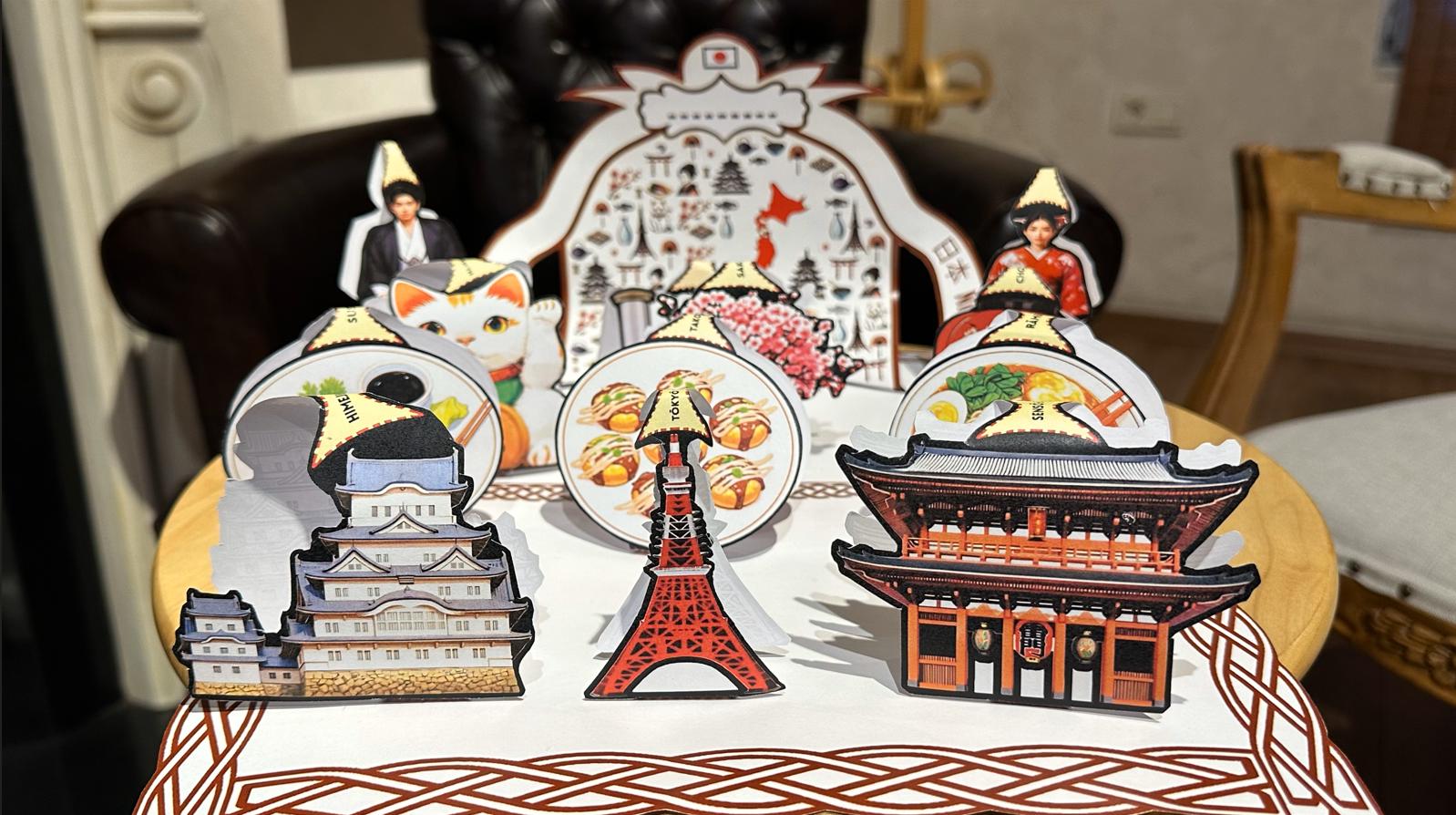 JAPAN, Japanese Culture Paper Craft Kit for Kids, Traditional Clothes ...