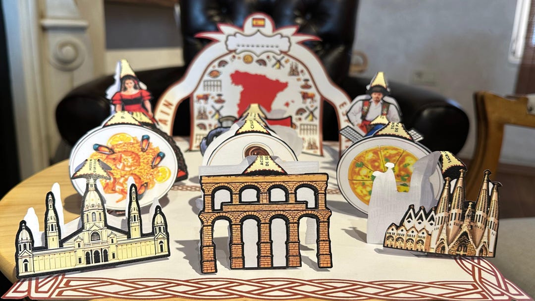 SPAIN, Spanish Culture Paper Craft Painting Kit for Kids, Traditional ...