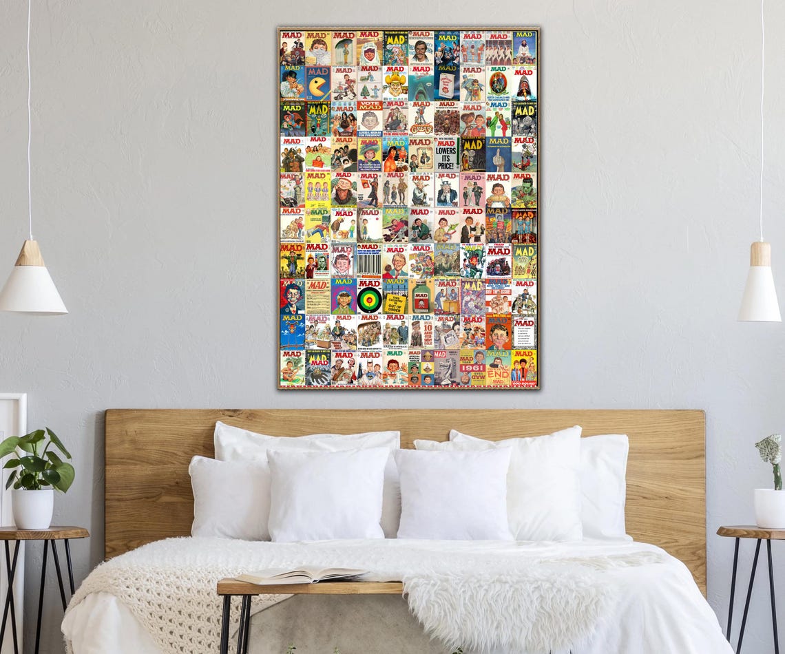 Mad Magazine Retro Poster: 60s-80s Collage Print (digital Download) - Etsy