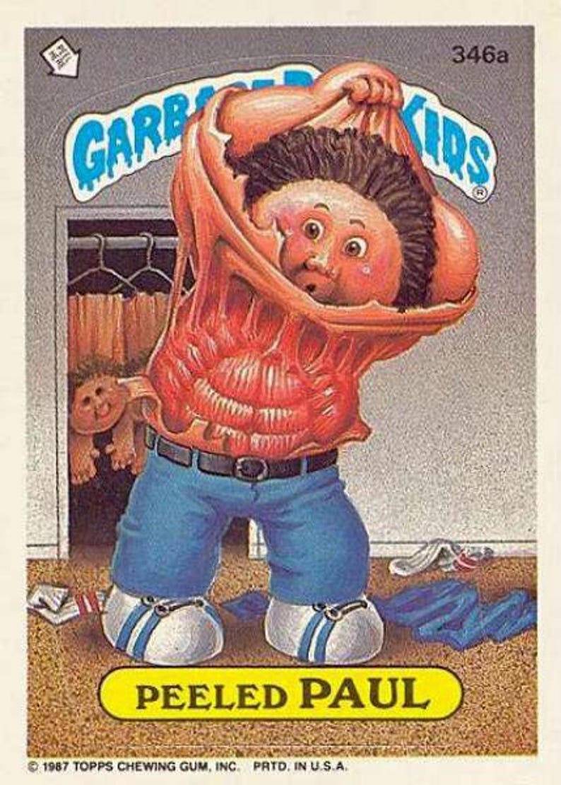 Garbage Pail Kids 80s Retro Poster, Retro Wall Art Print, Instant ...