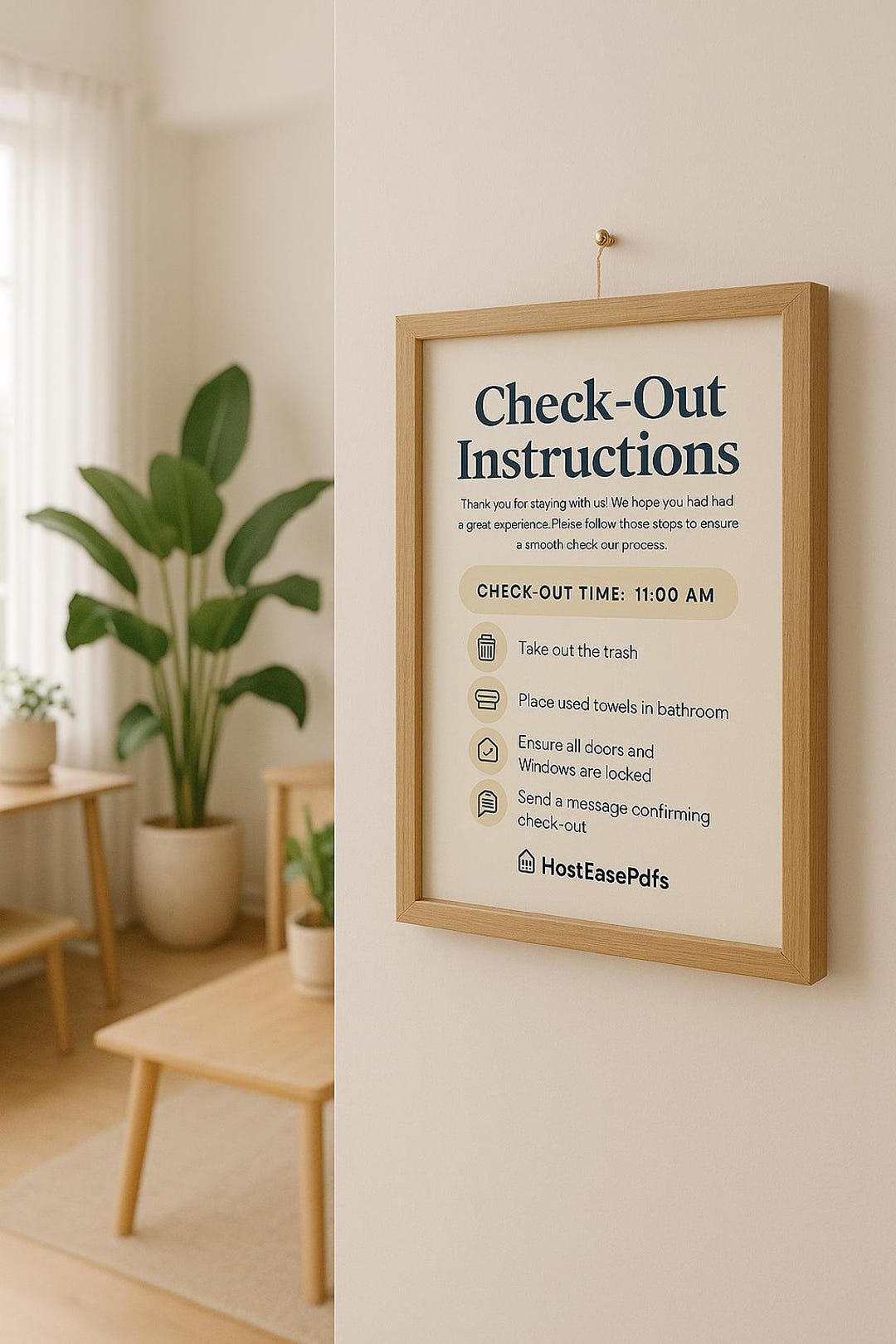 Airbnb Check-out Instructions | Reminds Guests They Get Rated Too ...