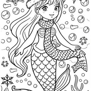 Magical Mermaid Coloring Book: 30 Fun Kids Pages (digital Download) - Etsy