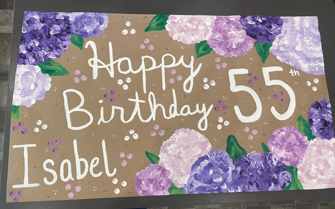 Hydrangea Banner - Etsy