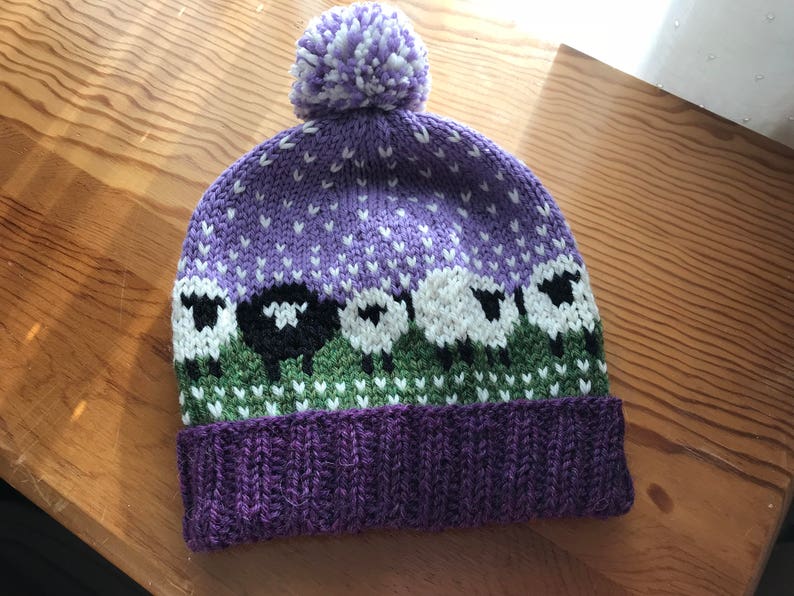 Cute Sheep Hat, Baa-ble Hat, 100% Wool Hat, With a Black Sheep - Etsy