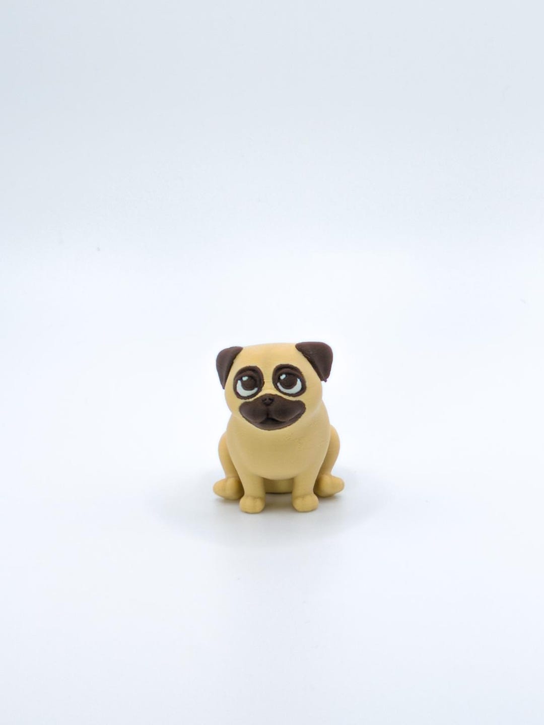 Pug Figurine – 3D Printed Dog Gift | Lab Memorial Keepsake | Mini Dog ...