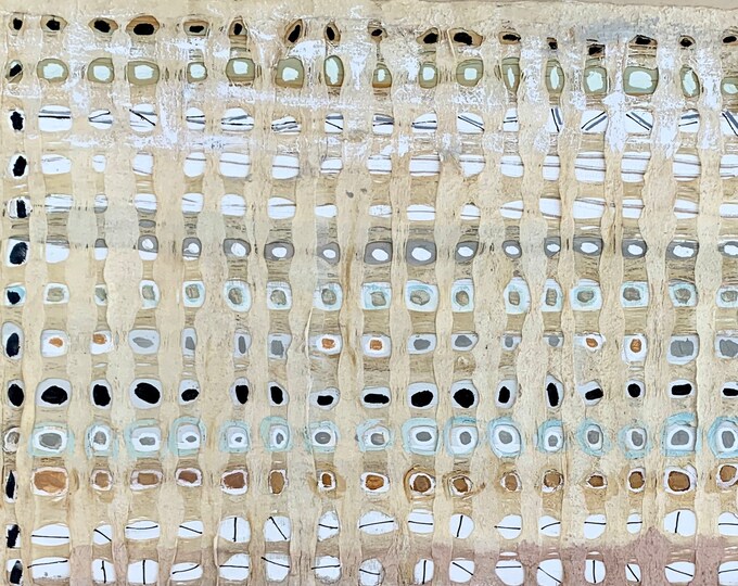 Original Geometric Abstract Painting-mixed Media wall Art on Wood ...