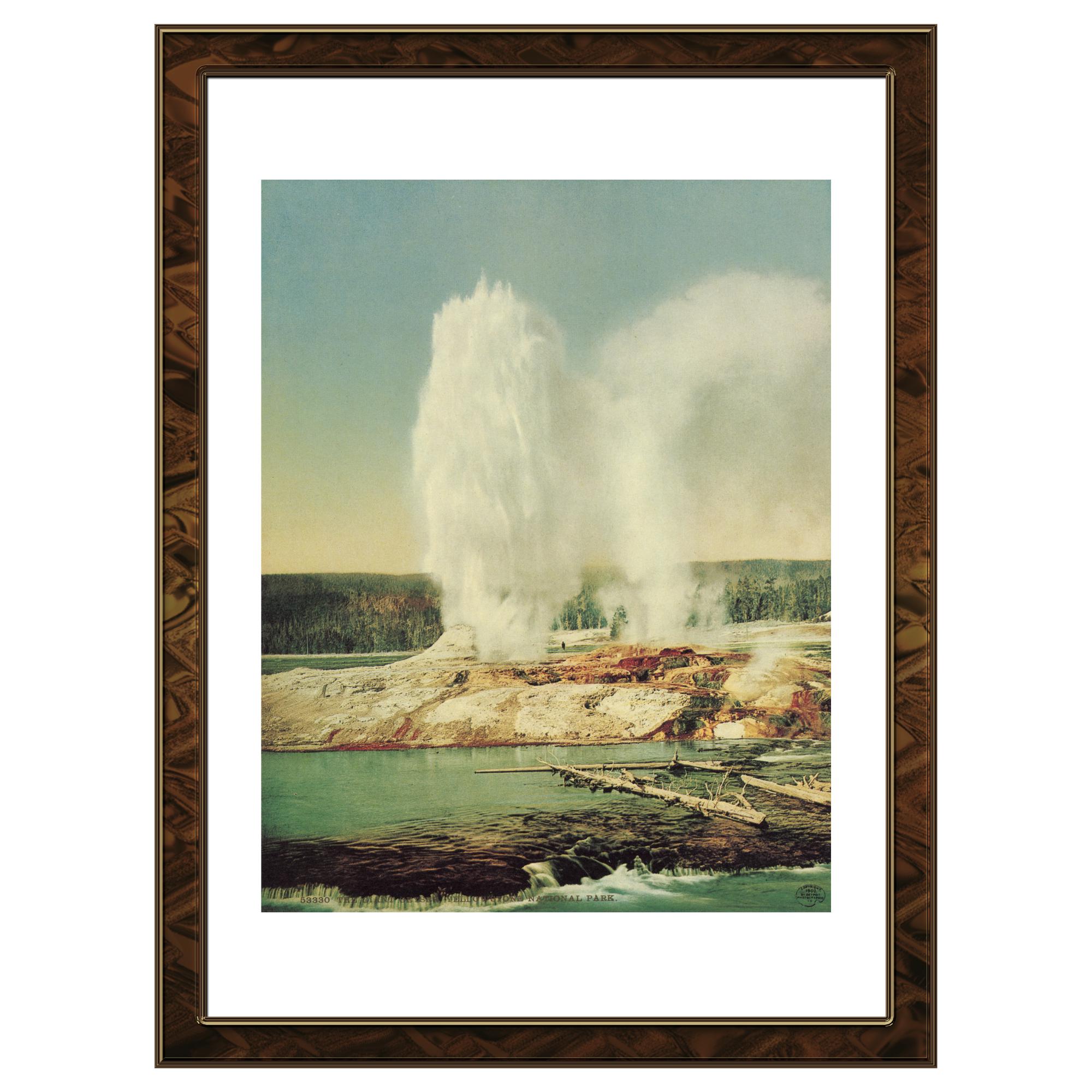 Historic National Park Photo: the Giant Geyser, Yellowstone National ...