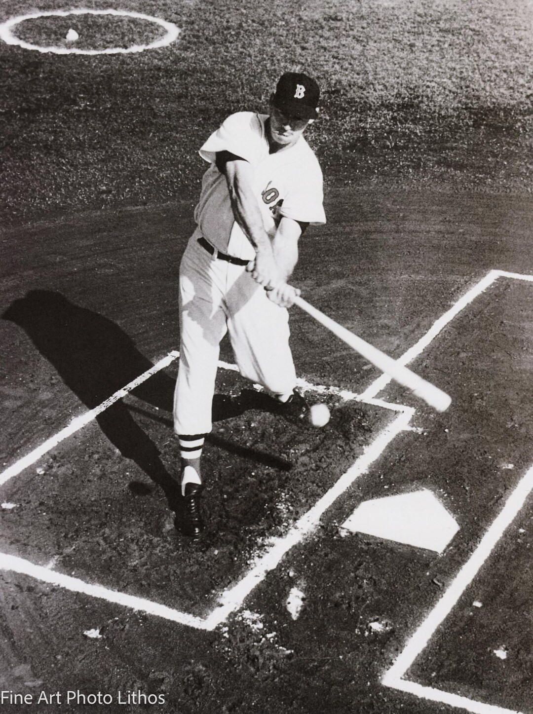 Vintage Baseball Photo: Ted Williams in Action, Boston, 1957 by Marvin ...