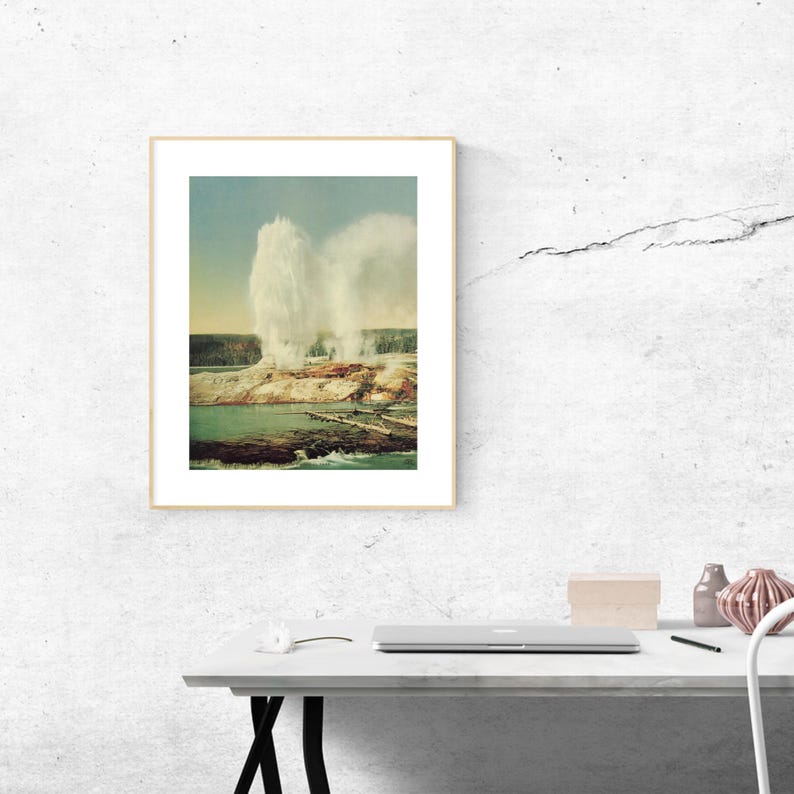 Historic National Park Photo: the Giant Geyser, Yellowstone National ...