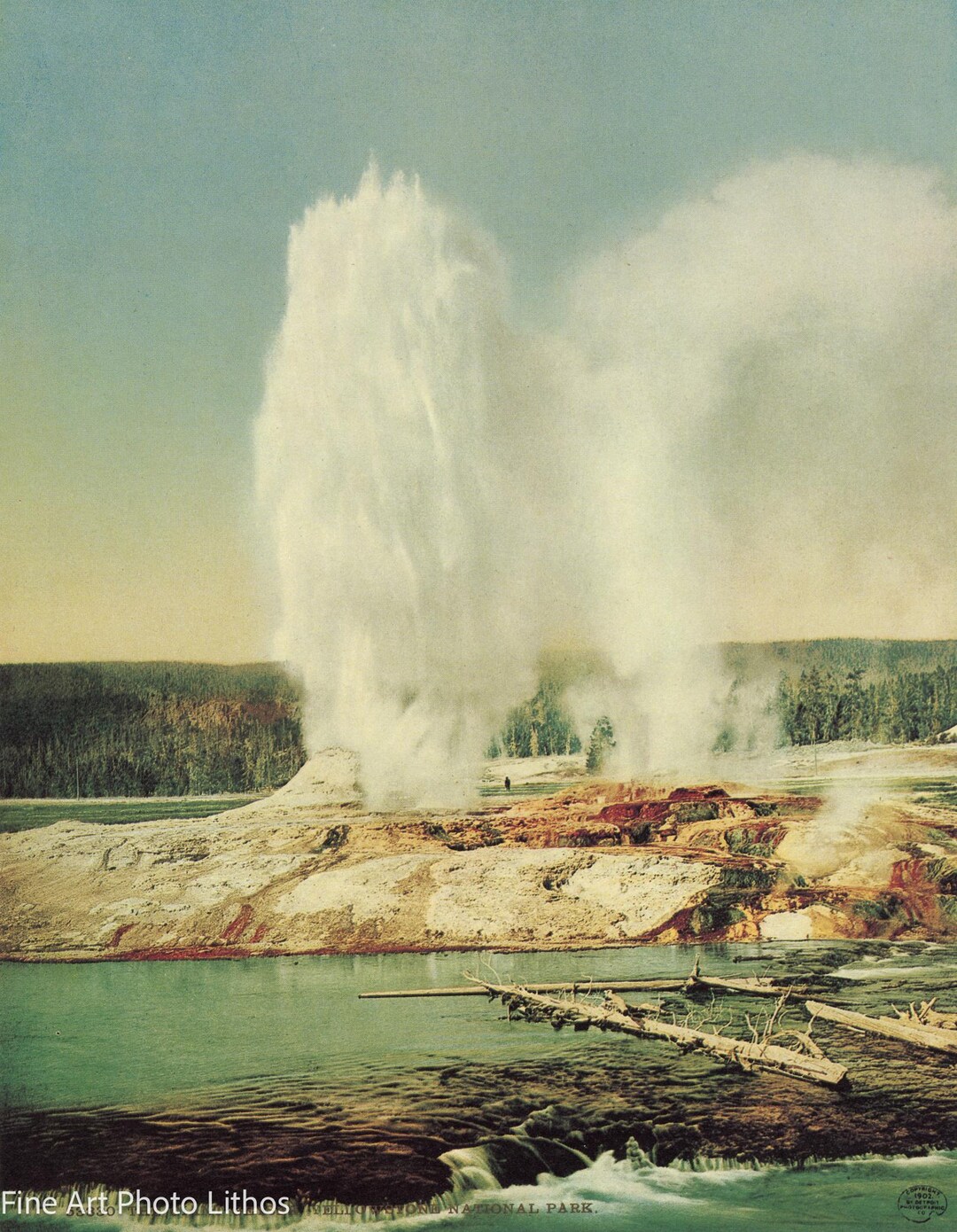 Historic National Park Photo: the Giant Geyser, Yellowstone National ...