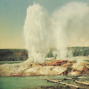 Historic National Park Photo: the Giant Geyser, Yellowstone National ...